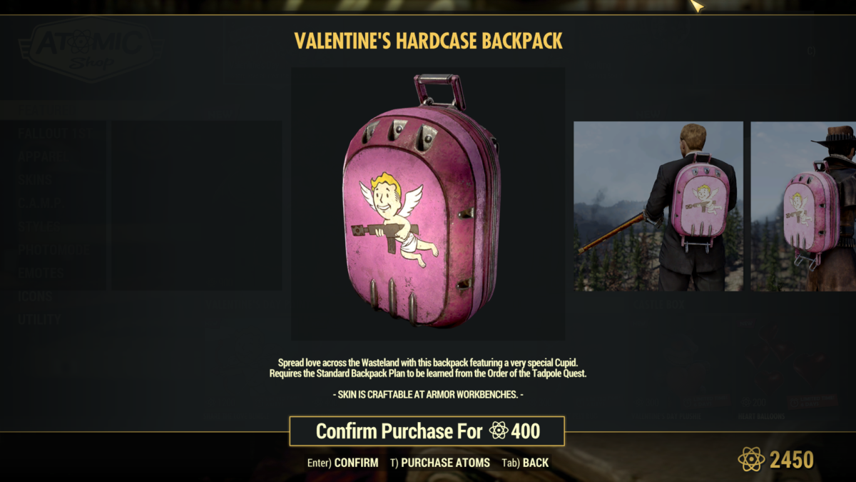 Atom Shop Update – Feb 11, 2020 – Fallout 76 | Hope, Not Worry